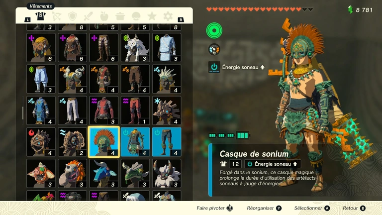 Tenue de sonium Zelda Tears of the Kingdom : où trouver cette armure ...