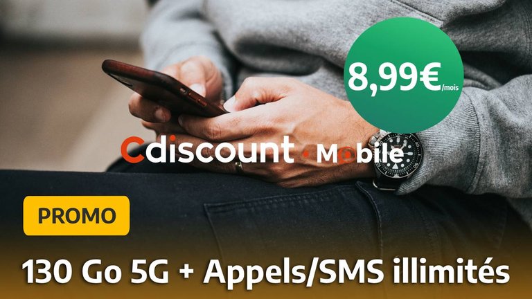 Un forfait mobile 5G de 130 Go pour 8,99€, ce n’est pas chez Free, SFR ou Orange… mais chez ...