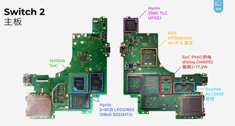 La Nintendo Switch 2 dévoile tous ses composants : de quoi est vraiment ...