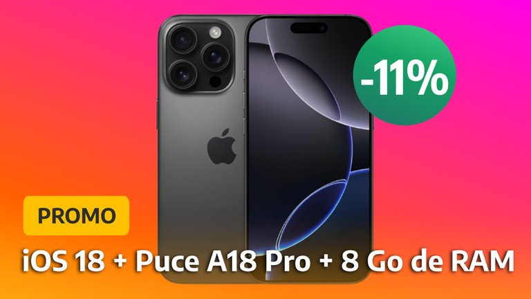 L'iPhone 16 Pro n'attend pas les soldes et baisse déjà de prix ...