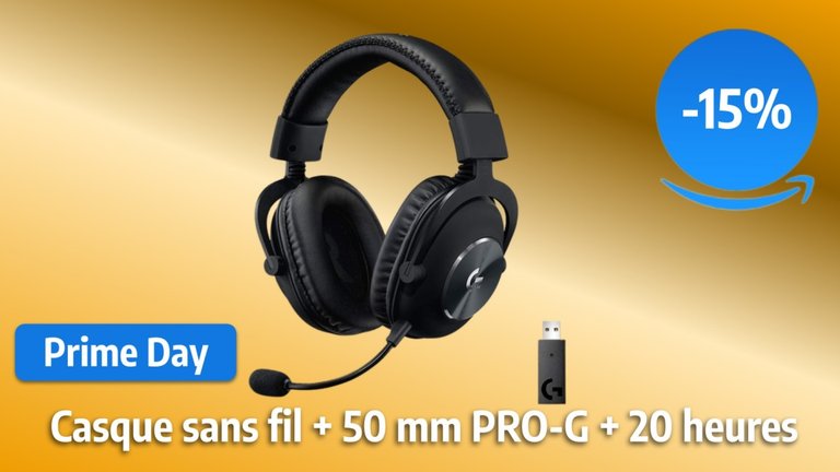 Durant le Prime Day, le mythique casque gaming sans fil Logitech G Pro ...