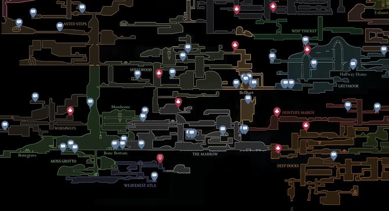 Map Silksong : la carte interactive de tout Hollow Knight 2 - jeuxvideo.com