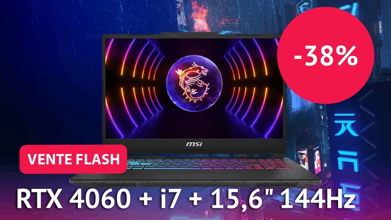 PC portable gamer MSI : Plus que quelques heures pour profiter de -38% de remise grâce aux Jours ...