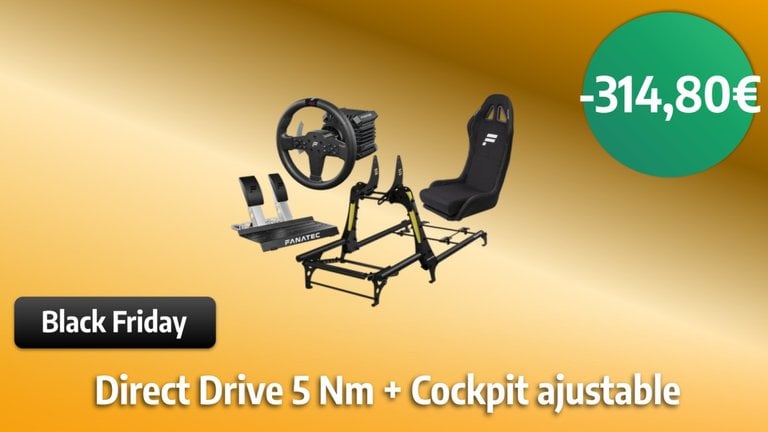Black Friday Fanatec : le bundle cockpit + volant + pédalier CSL ...