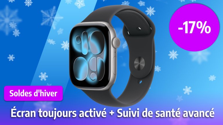 -17% sur l'Apple Watch Series 11 pendant les soldes, c'est l'idéal pour ...