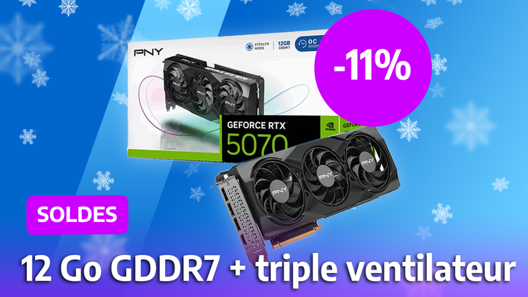 Soldes cartes graphiques : la RTX 5070 triple ventilateur s'offre 11% ...