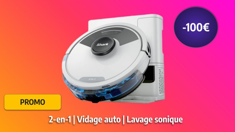 Shark Matrix Plus : -100€ sur ce robot aspirateur laveur auto-vidant ...