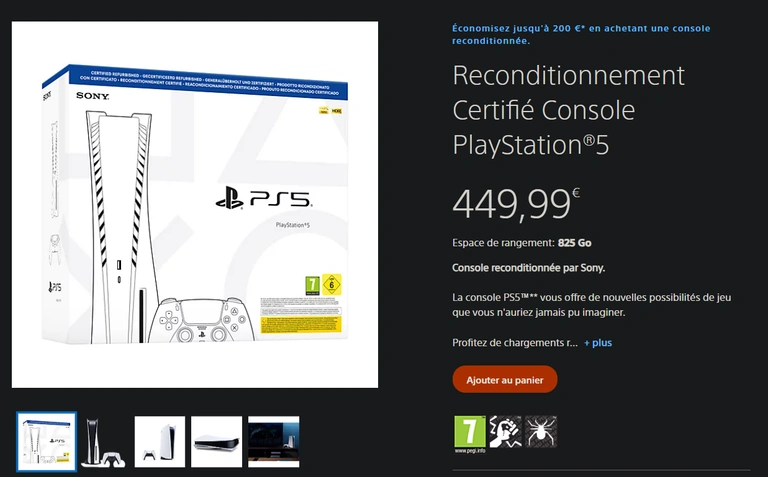 J'ai acheté une PS5 reconditionnée sur le site officiel PlayStation ...