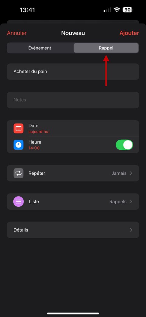 iOS 18 permet de créer des rappels directement dans l'app Calendrier ...