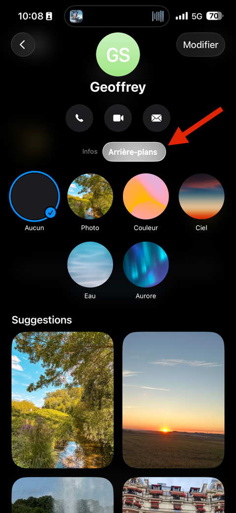 Comment ajouter un fond d'écran à une conversation sur l'app Messages ...